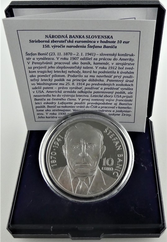Euromunten / Slowakije / 2020 / 10 Euro / Proof / Stefan Banic - Hansmunt